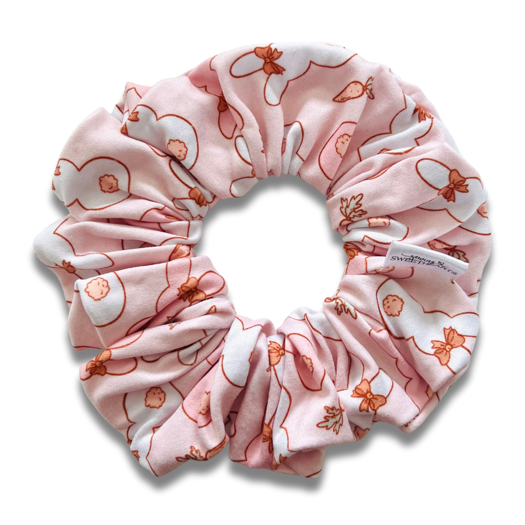 Pink Bunny Bows Scrunchie – Sewing Sweethearts